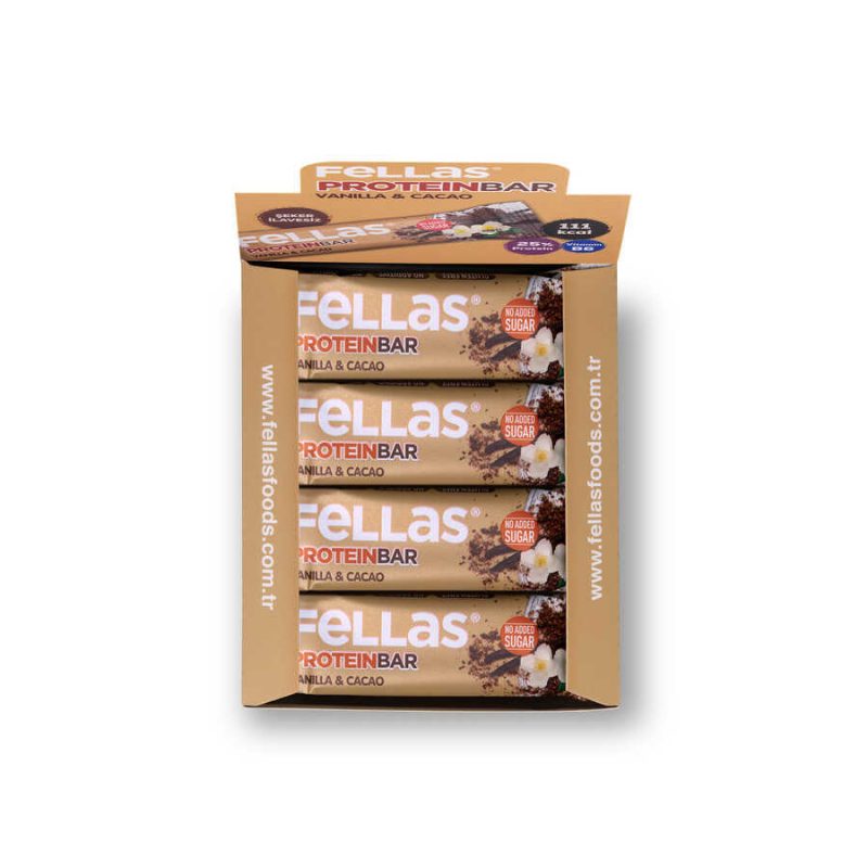Fellas Vanilyalı ve Kakaolu Protein Bar - Master klc